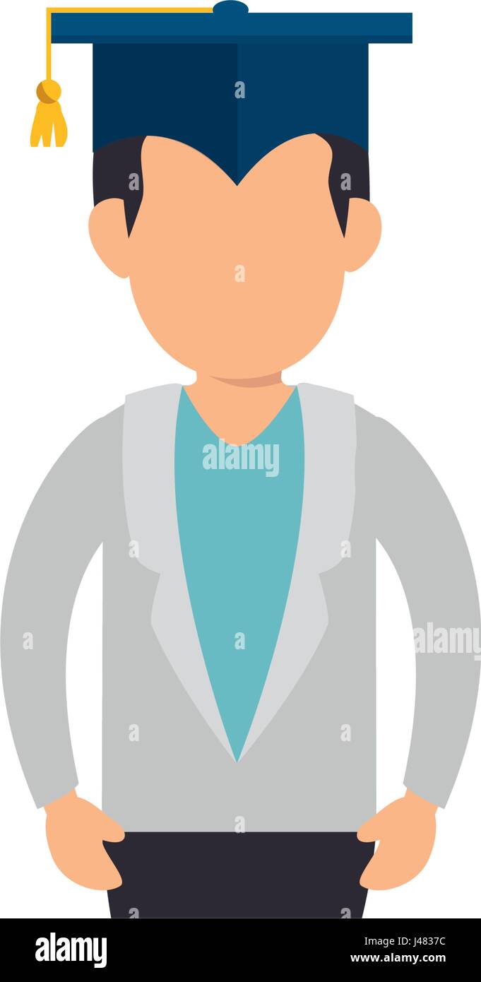 man with graduation cap Stock Vector Image & Art - Alamy