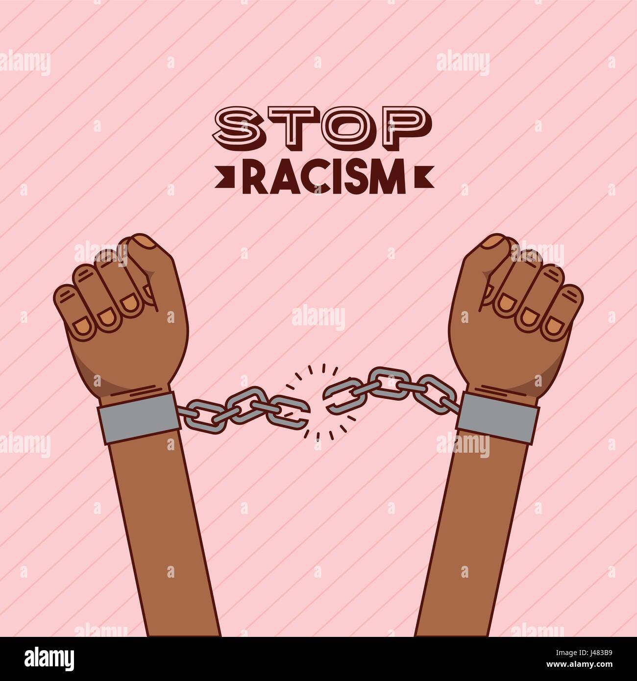 stop racism image Stock Vector Image & Art - Alamy
