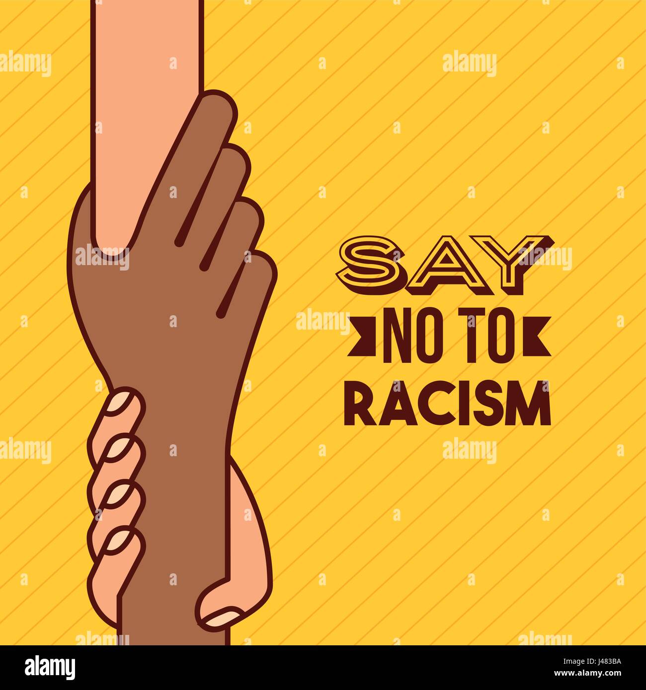 Racism acceptance Stock Vector Images - Alamy
