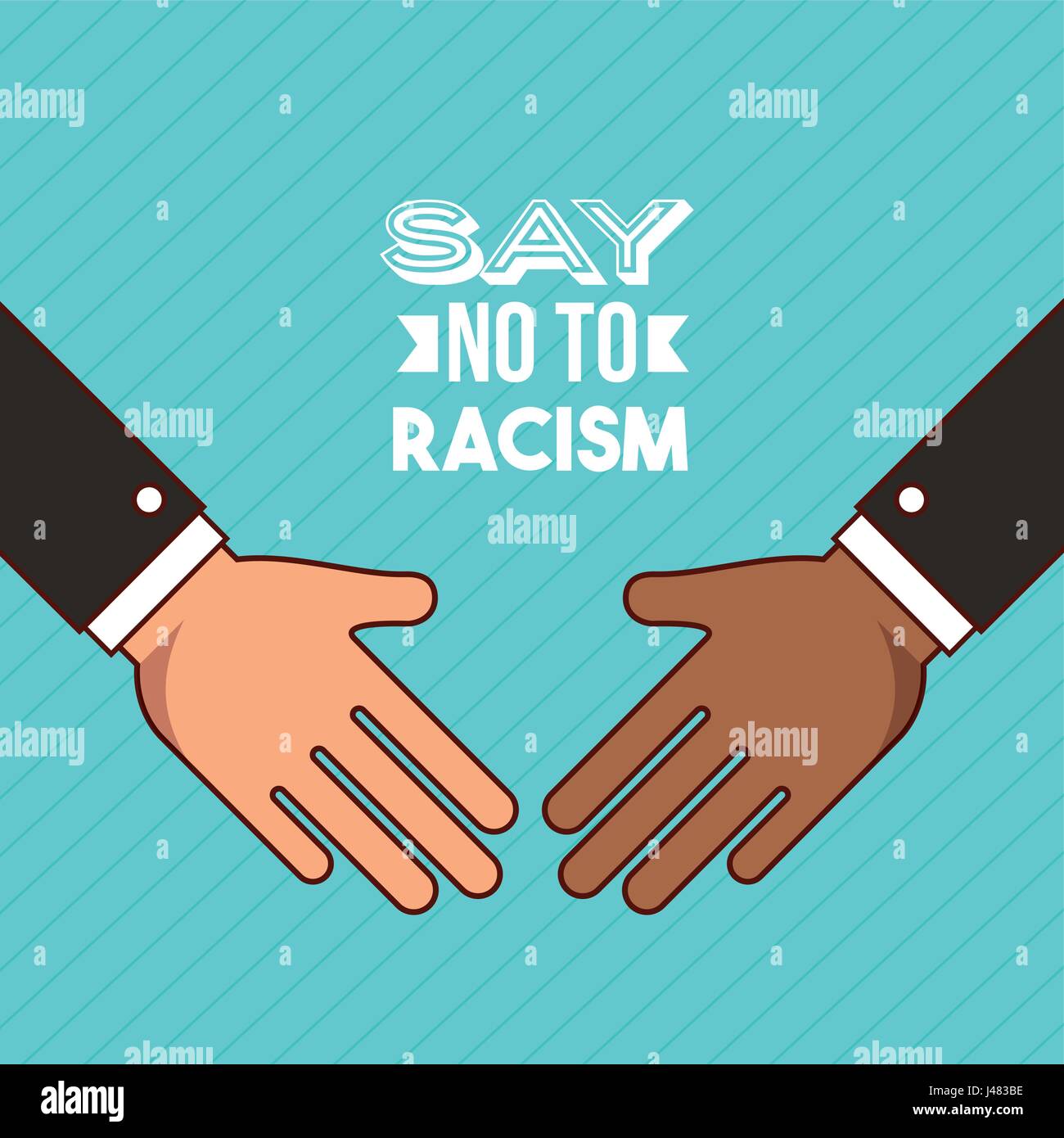 Symbol against racism and for tolerance Stock Vector Images - Alamy