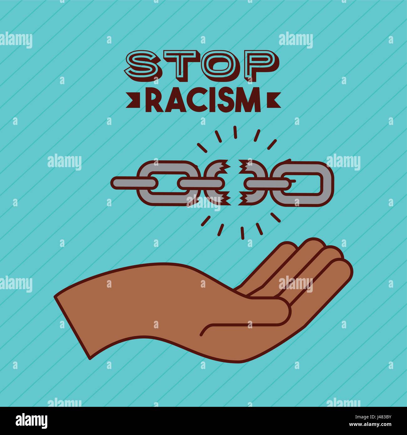 stop racism image Stock Vector Image & Art - Alamy