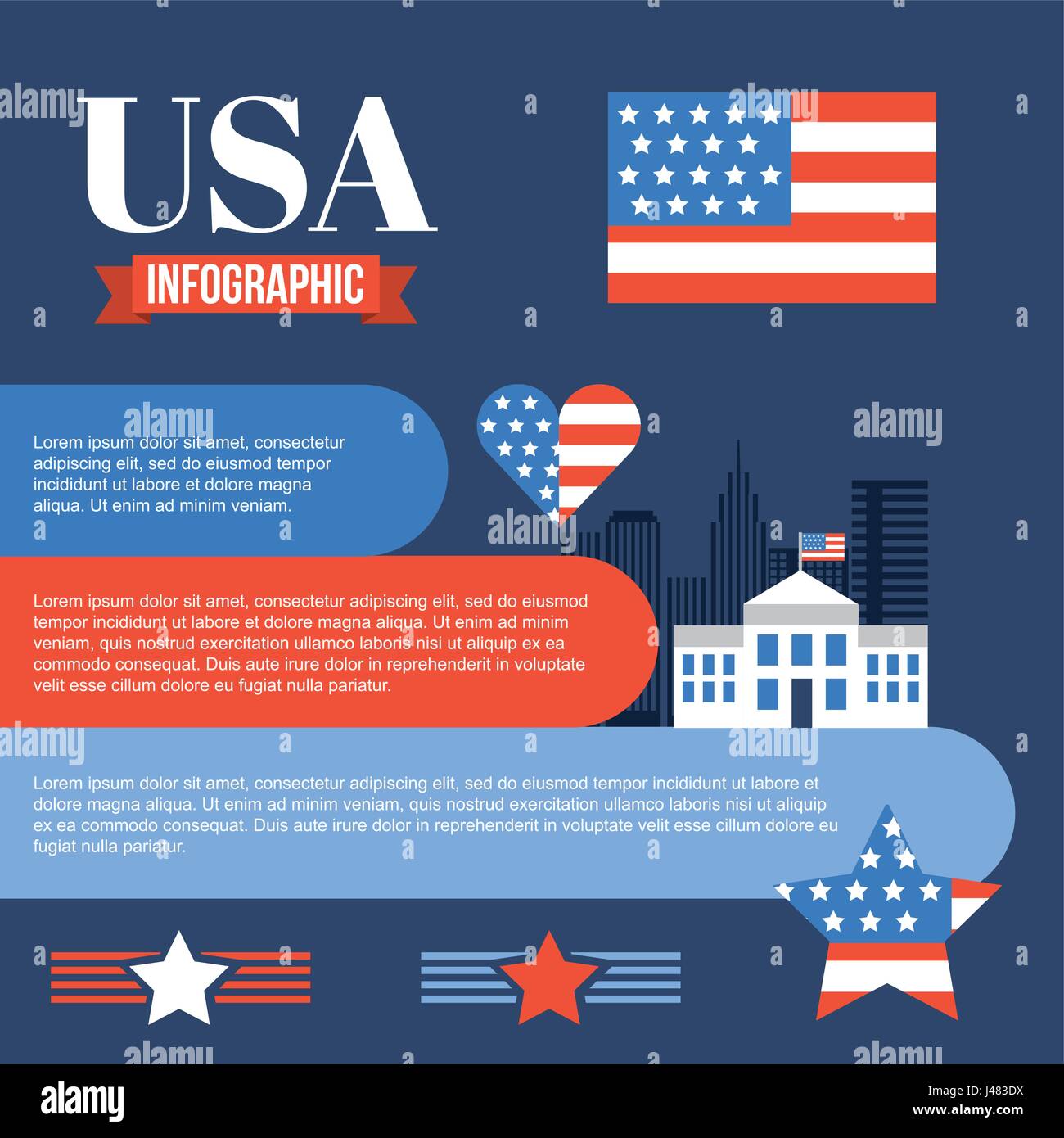 infographic usa related image Stock Vector Image & Art - Alamy