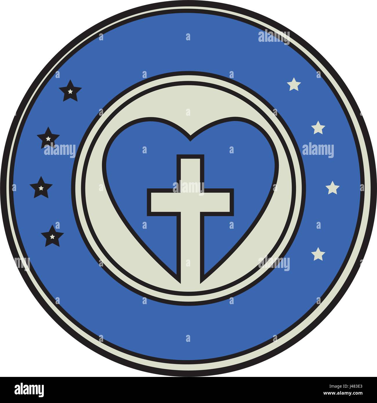 christian cross symbol icon Stock Vector Image & Art - Alamy