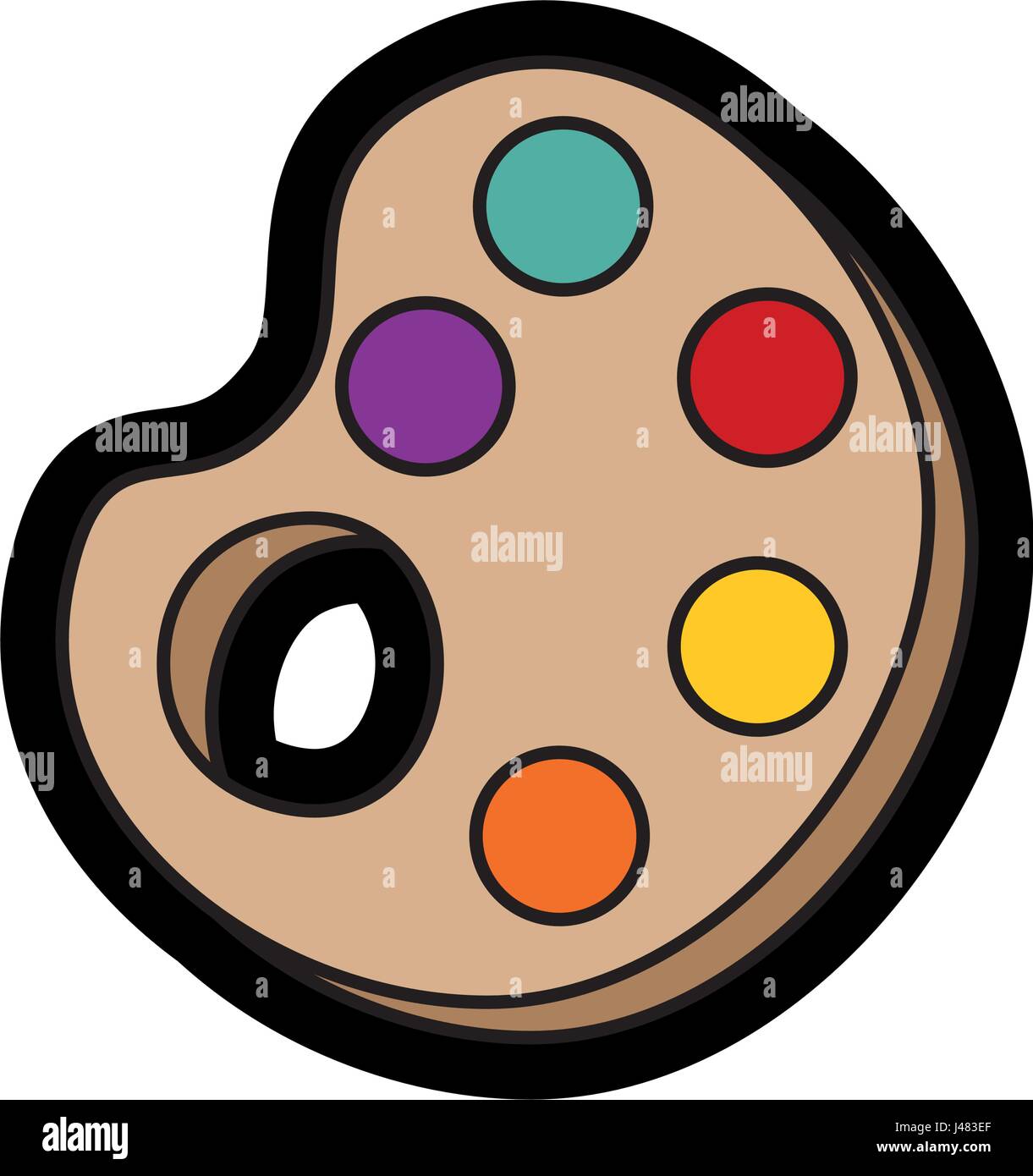 paint palette icon Stock Vector Image & Art - Alamy