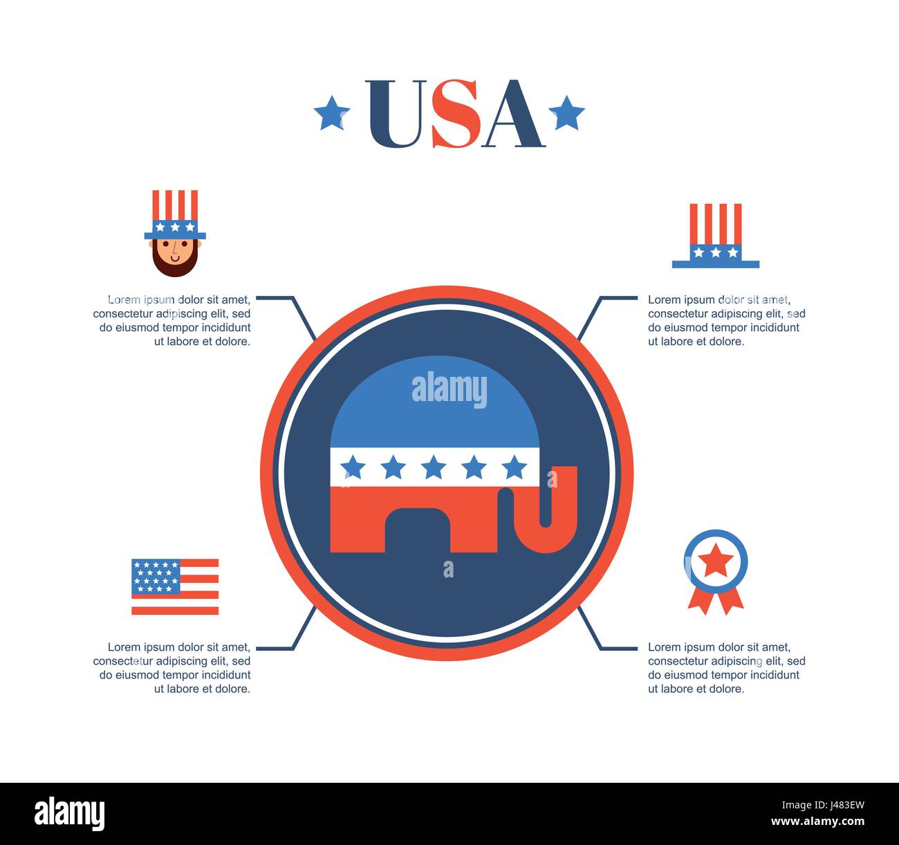 Republican sign vintage Cut Out Stock Images & Pictures - Alamy