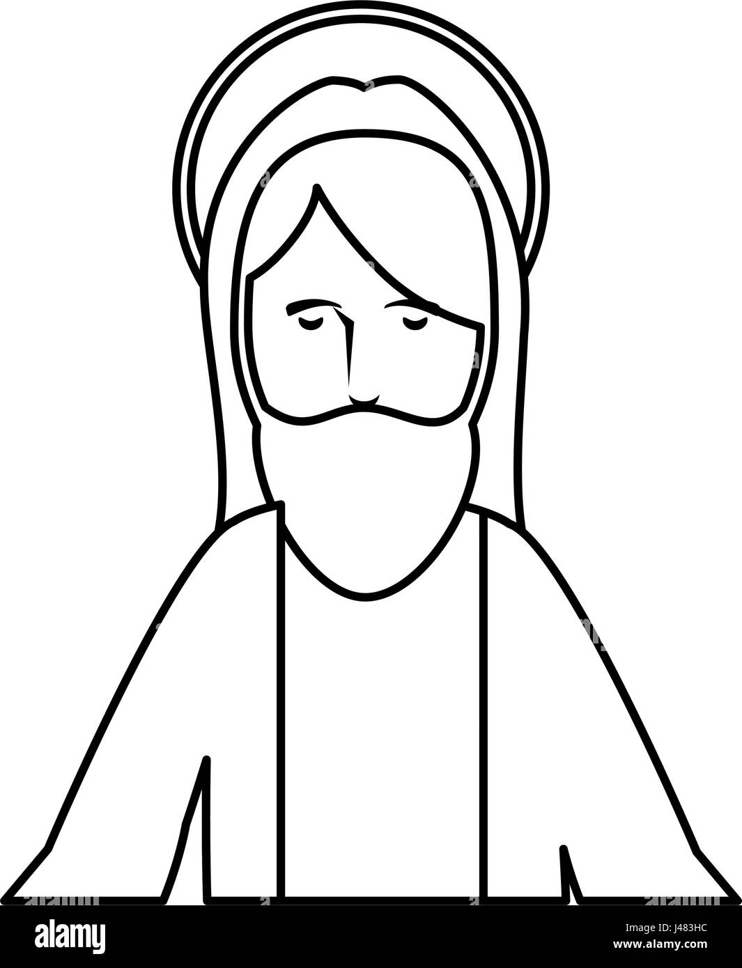 jesus christ man icon Stock Vector Image & Art - Alamy