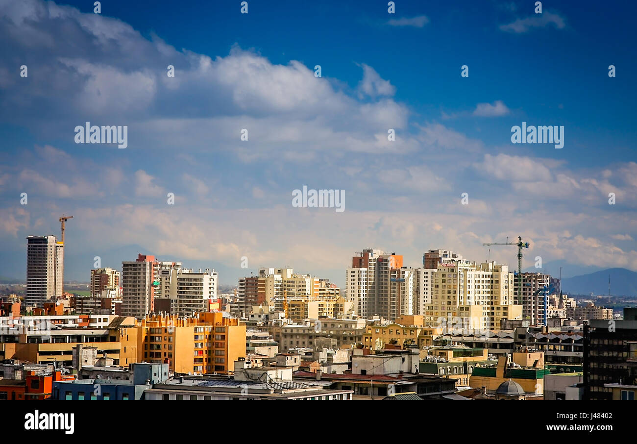 Cityscape of Santiago, the capital of Chile Stock Photo - Alamy