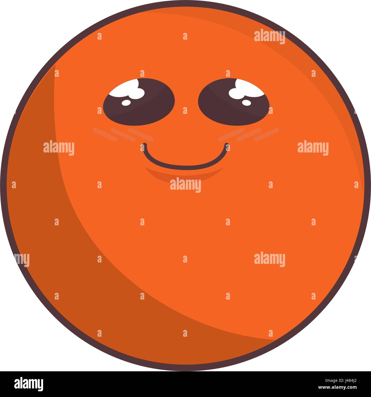 cute face emoticon kawaii character Stock Vector Image & Art - Alamy
