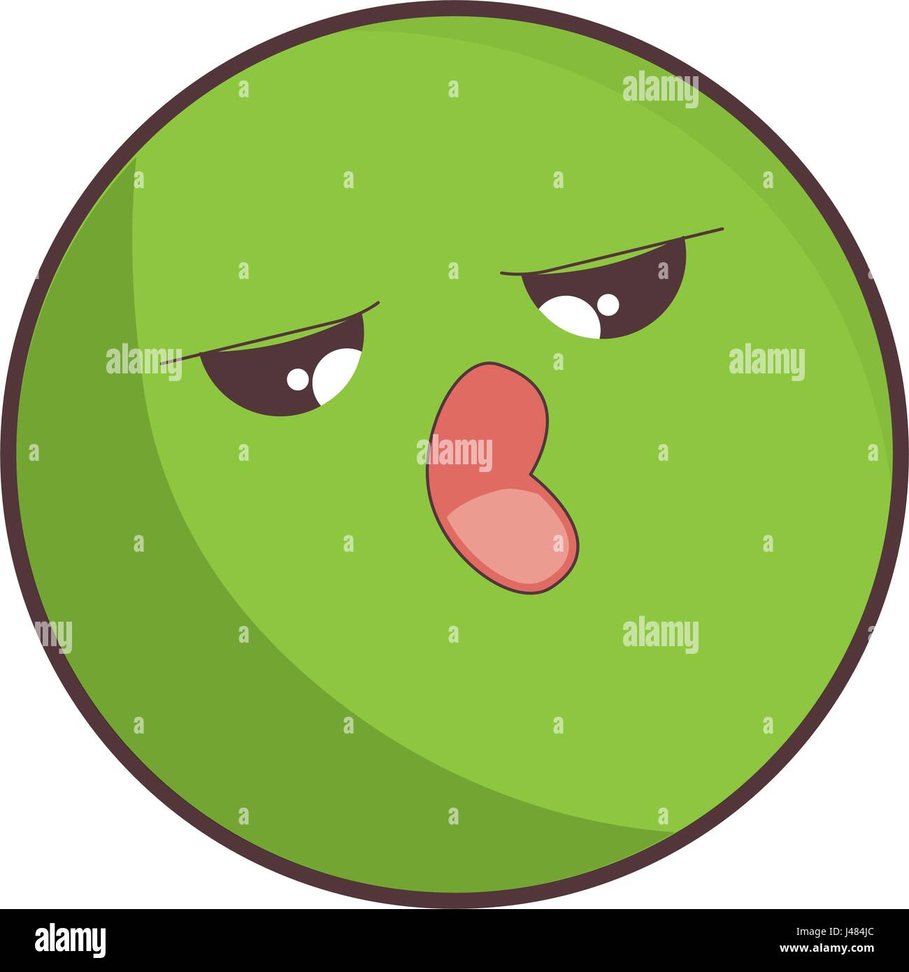 cute face emoticon kawaii character Stock Vector Image & Art - Alamy