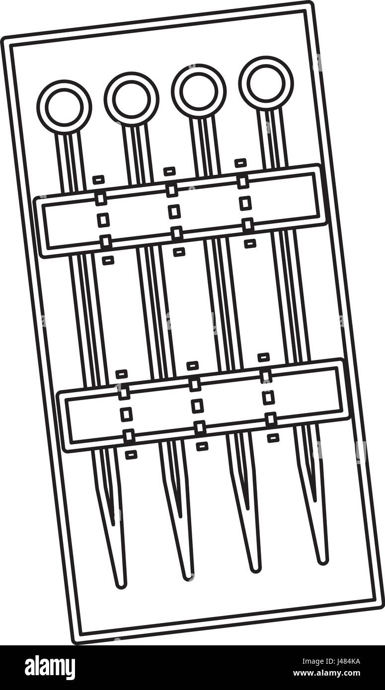 Sewing pins icon Stock Vector Images - Alamy