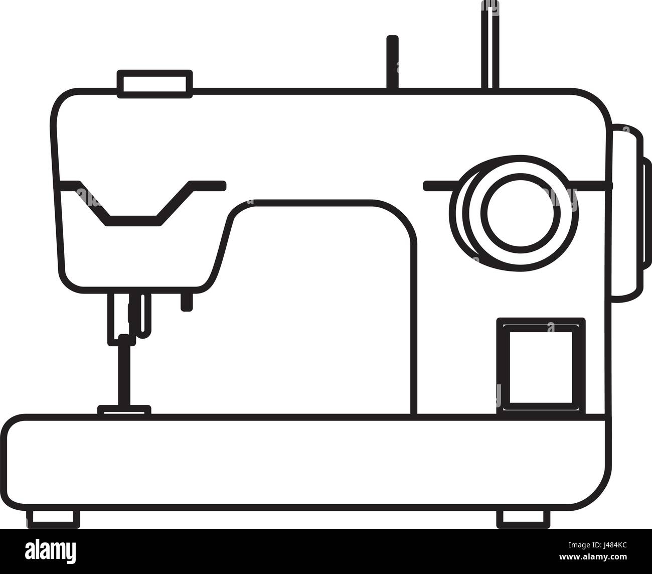 sewing machine isolated icon Stock Vector Image & Art - Alamy