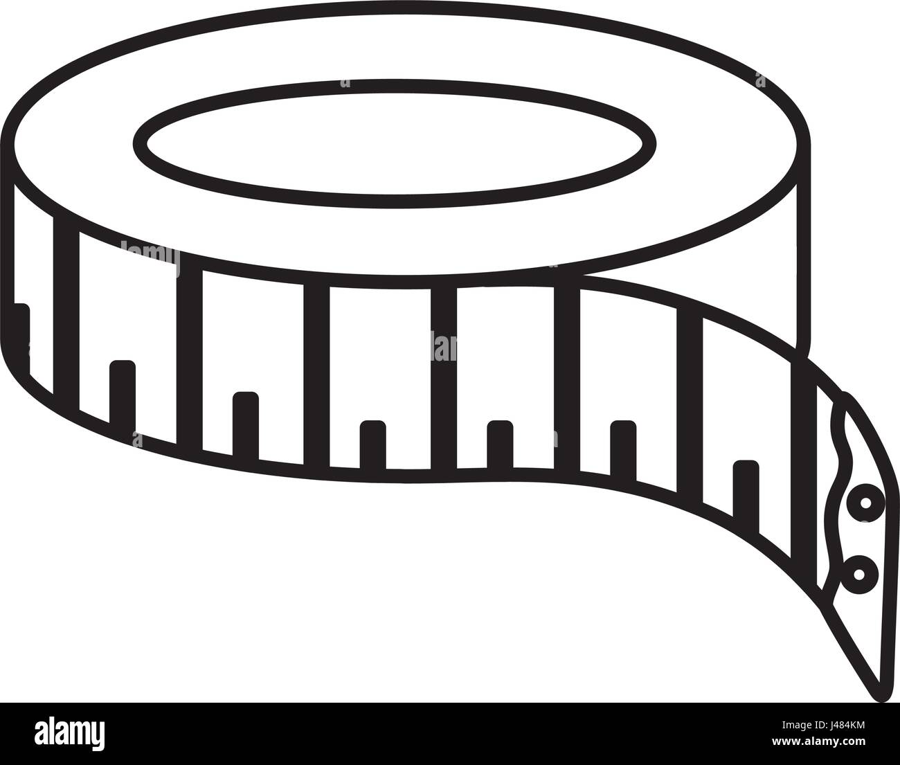 tape sewing measure icon Stock Vector Image & Art - Alamy