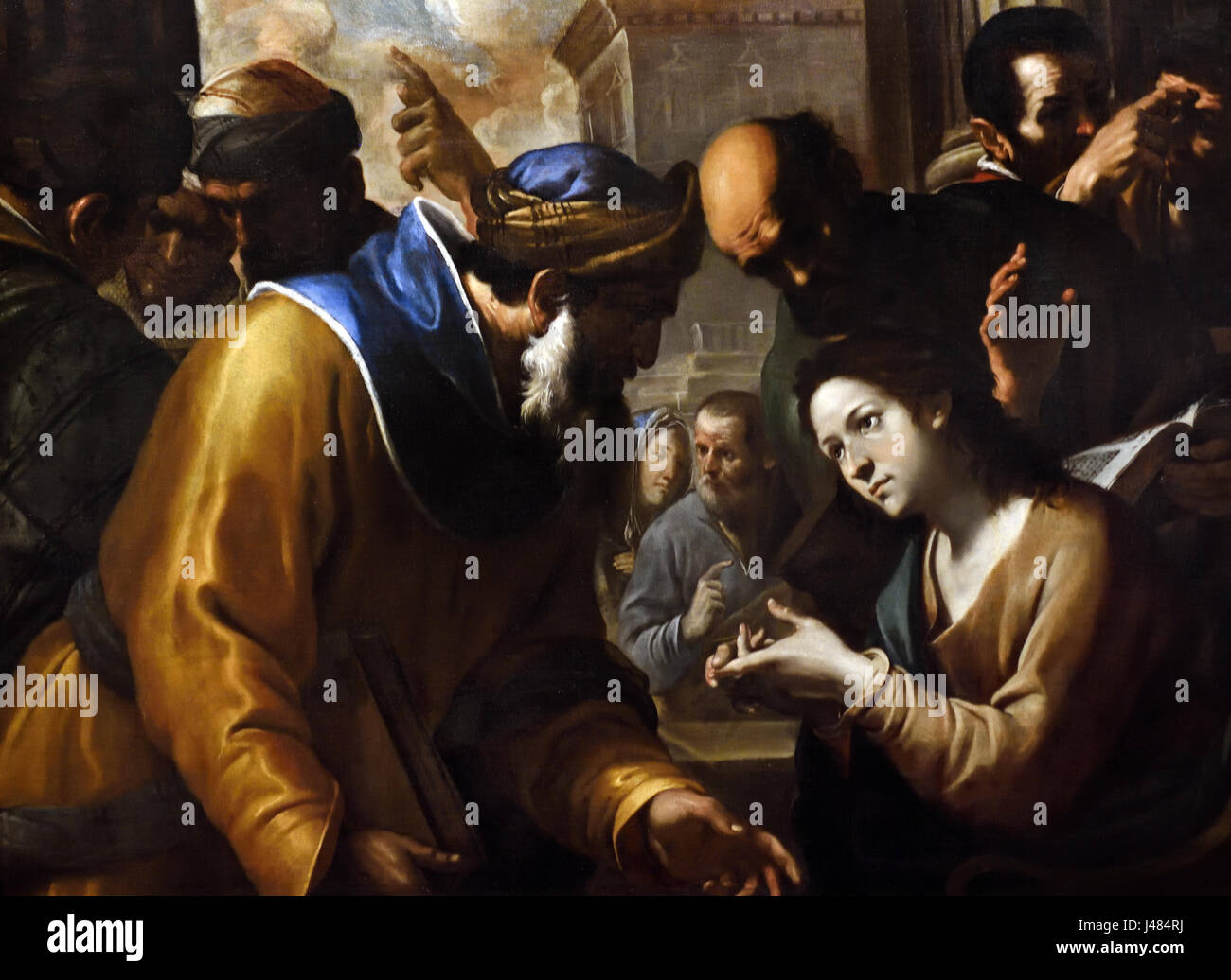 Christ disputing with the doctors 1660 gregorio preti 1603 hi-res stock ...