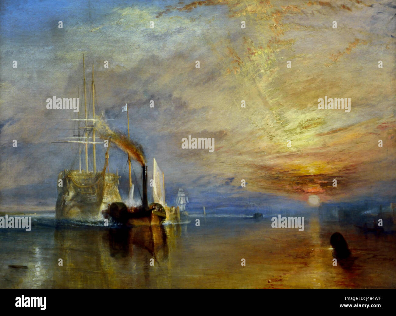 The Fighting Temeraire tugged to her last berth to be broken up 1839 ...