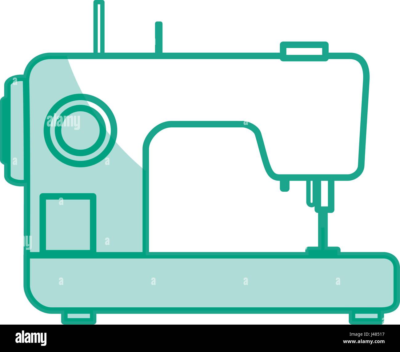 Threading the machine Stock Vector Images - Alamy