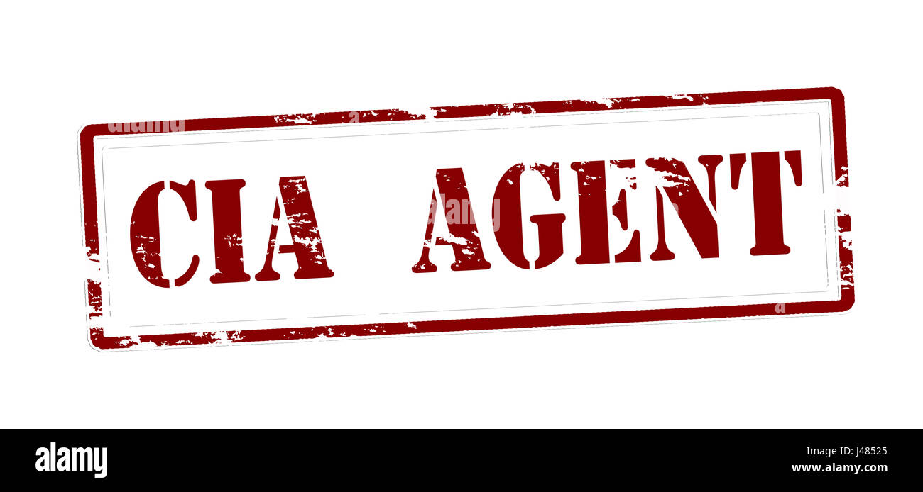 Stamp with text CIA agent inside, vector illustration Stock Photo - Alamy