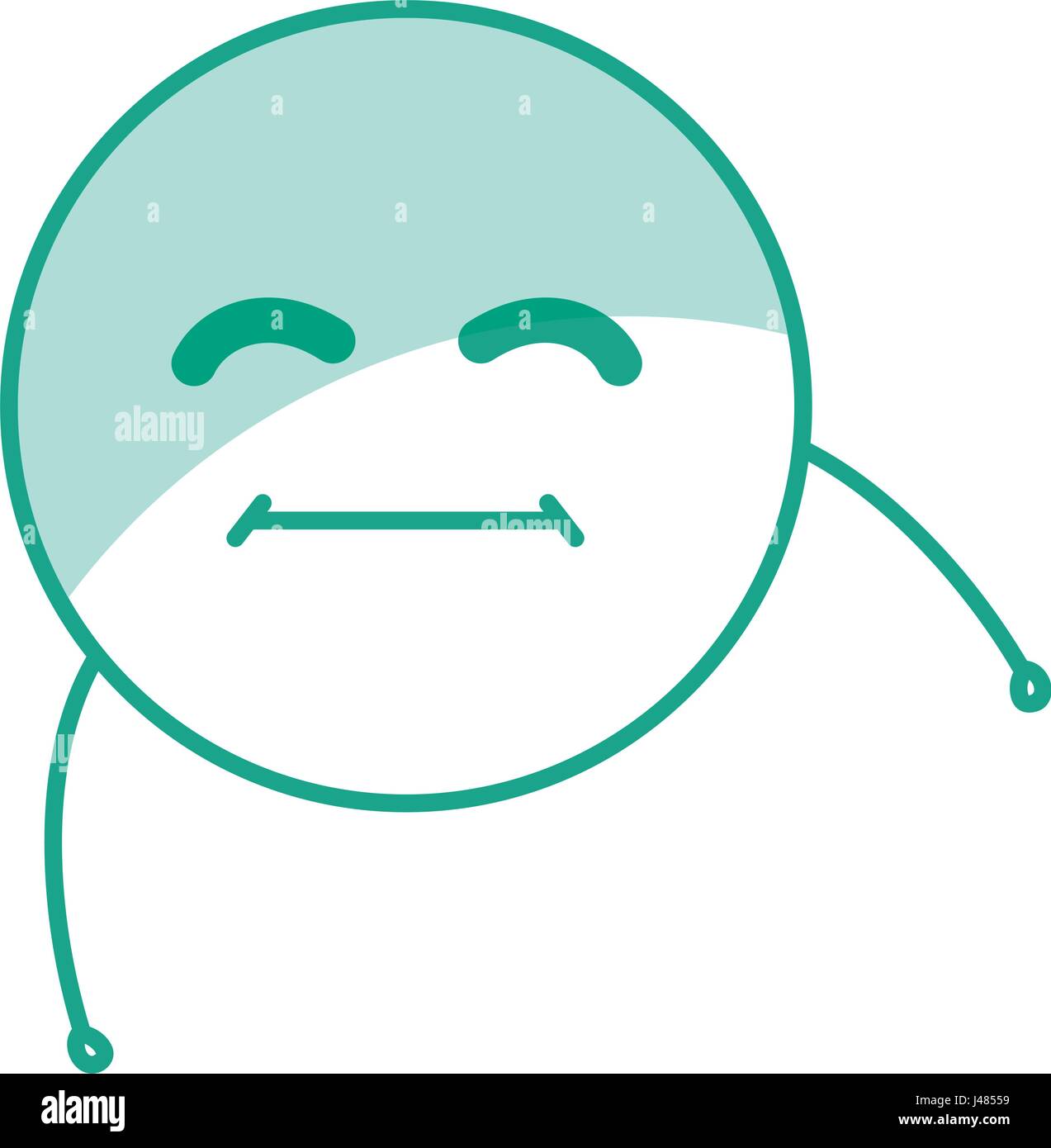 cute face emoticon kawaii character Stock Vector Image & Art - Alamy