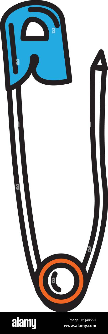 Safety Pin Clothing Stock Vector Images Alamy