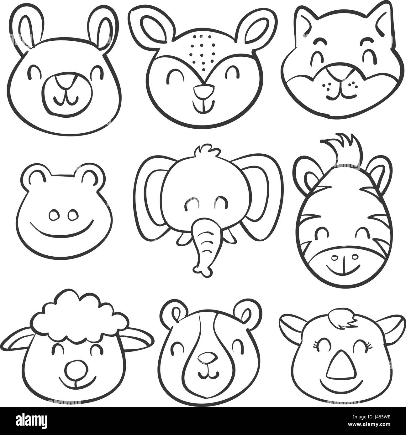 Cartoon illustartion Black and White Stock Photos & Images - Alamy