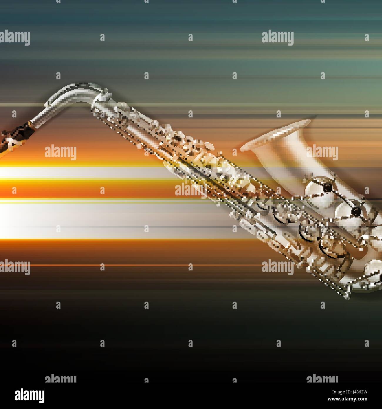 blur music background with saxophone on gray Stock Vector Image & Art ...