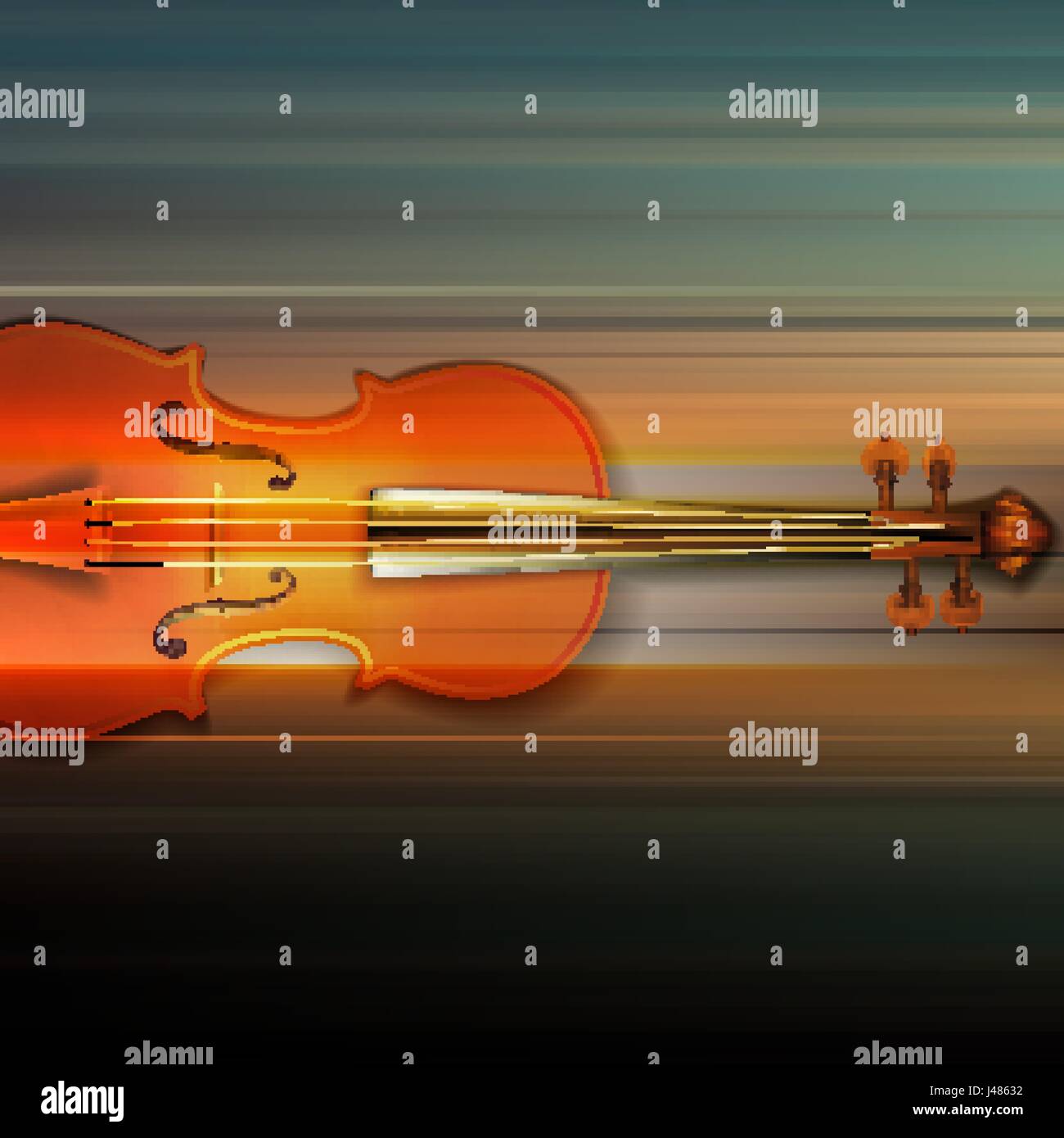 blur music background with violin on gray Stock Vector Image & Art - Alamy