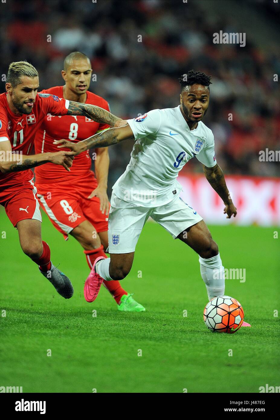 RAHEEM STERLING OF ENGLAND IS ENGLAND V SWITZERLAND WEMBLEY STADIUM ...