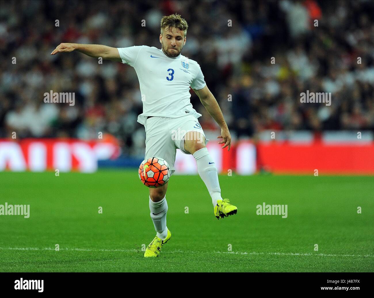 LUKE SHAW OF ENGLAND ENGLAND V SWITZERLAND WEMBLEY STADIUM LONDON ...