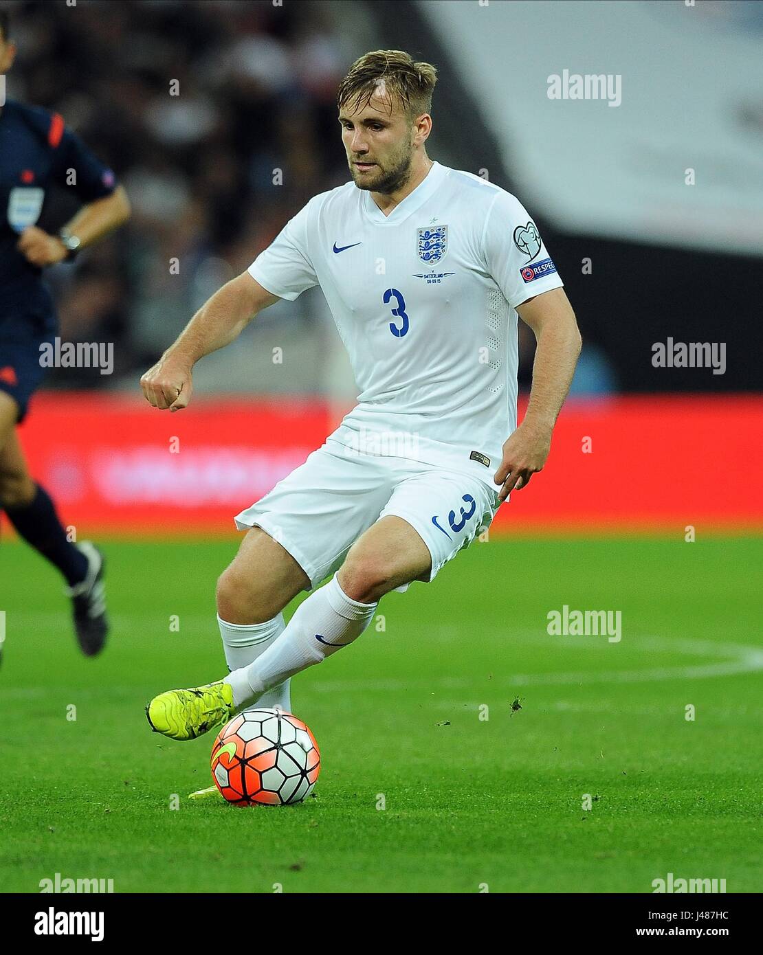 LUKE SHAW OF ENGLAND ENGLAND V SWITZERLAND WEMBLEY STADIUM LONDON ...
