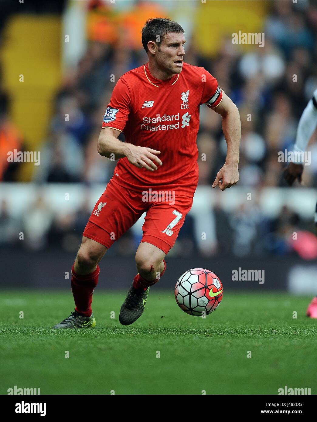 JAMES MILNER OF LIVERPOOL TOTTENHAM HOTSPUR V LIVERPOOL WHITE HART LANE ...