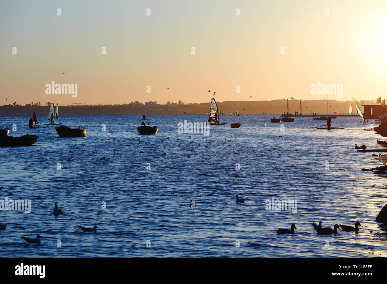 fishing boats, Baltic sea, Bay of Puck Stock Photo - Alamy