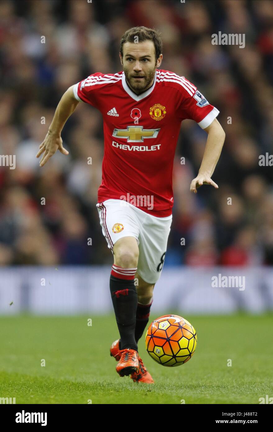 JUAN MATA MANCHESTER UNITED FC FOOTBALLER OLD TRAFFORD MANCHESTER ...