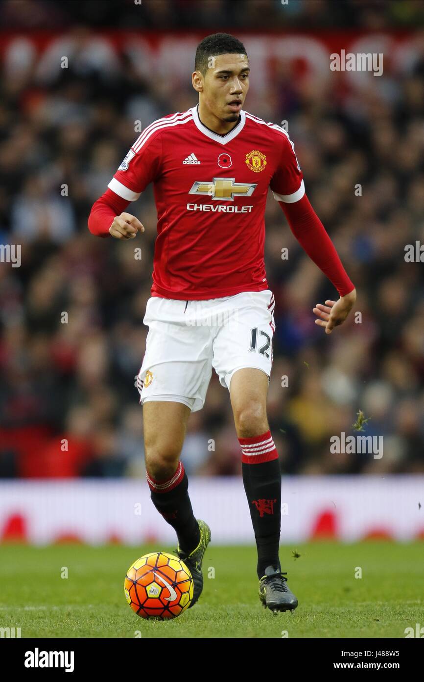 CHRIS SMALLING MANCHESTER UNITED FC MANCHESTER UNITED FC OLD TRAFFORD ...