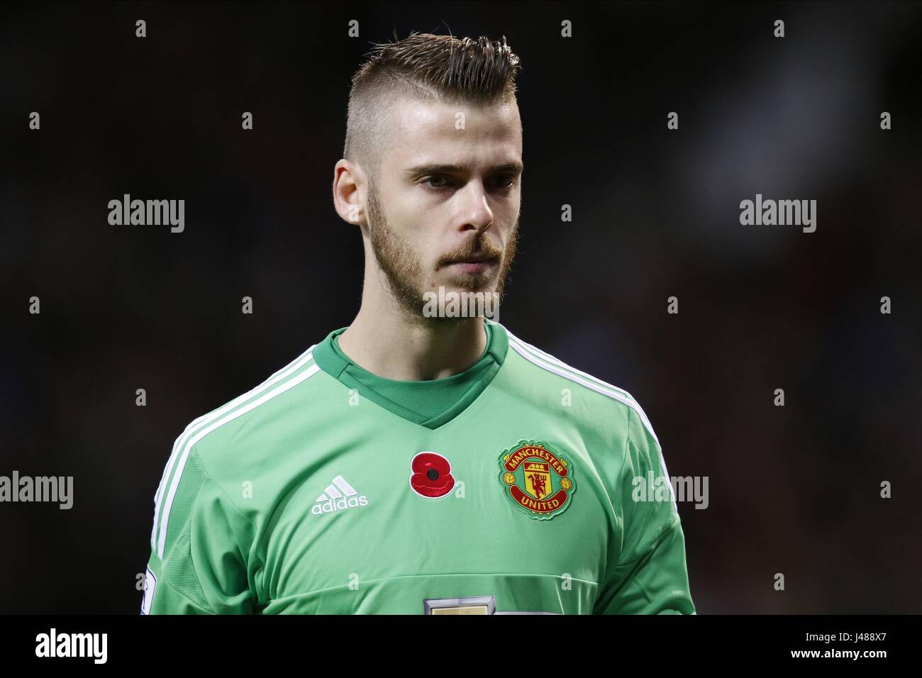 DAVID DE GEA MANCHESTER UNITED FC GOALKEEPER OLD TRAFFORD MANCHESTER ...