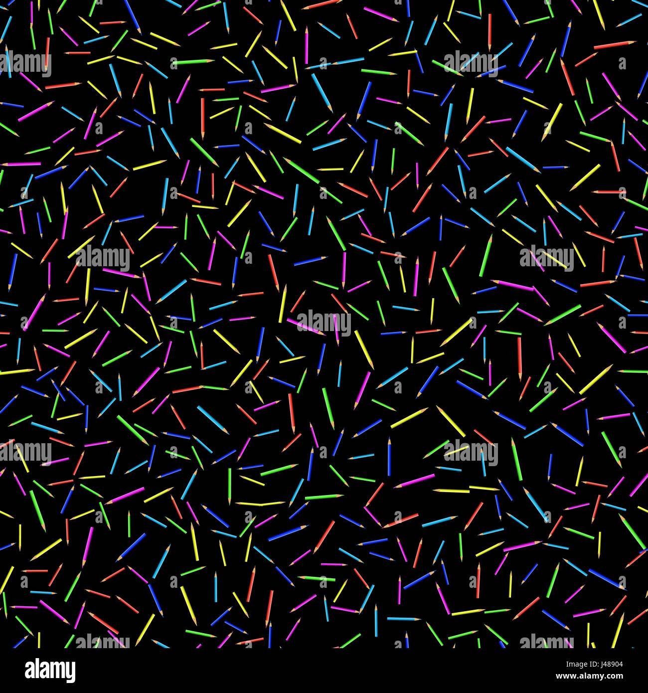 Colored Pencils Seamless Pattern Stock Vector Image & Art - Alamy