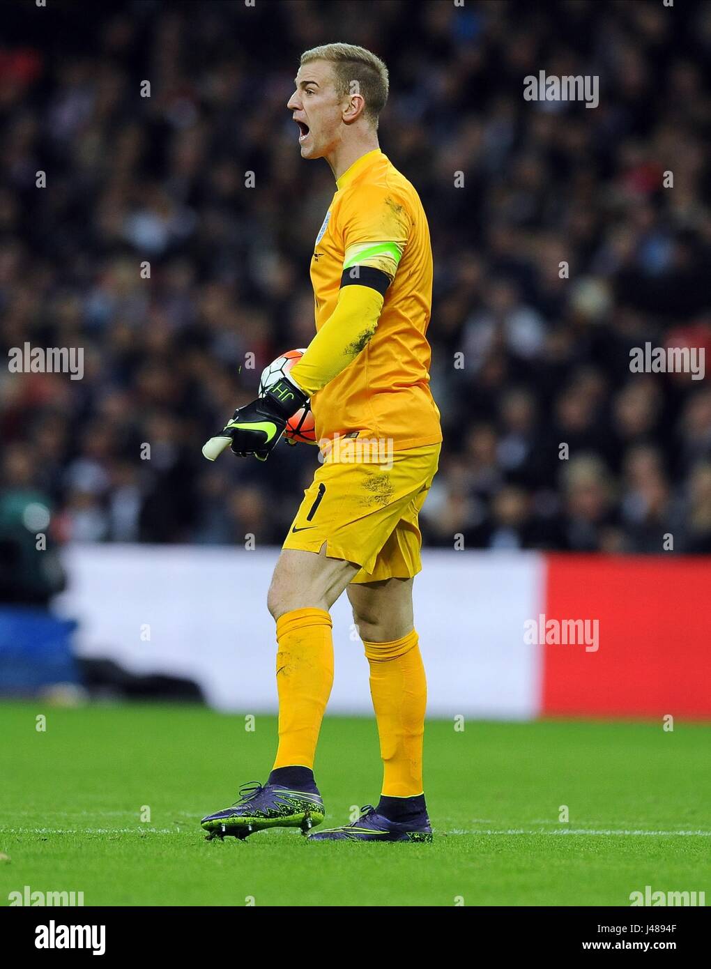 ENGLAND GOALKEEPER JOE HART ENGLAND V FRANCE WEMBLEY STADIUM LONDON ...