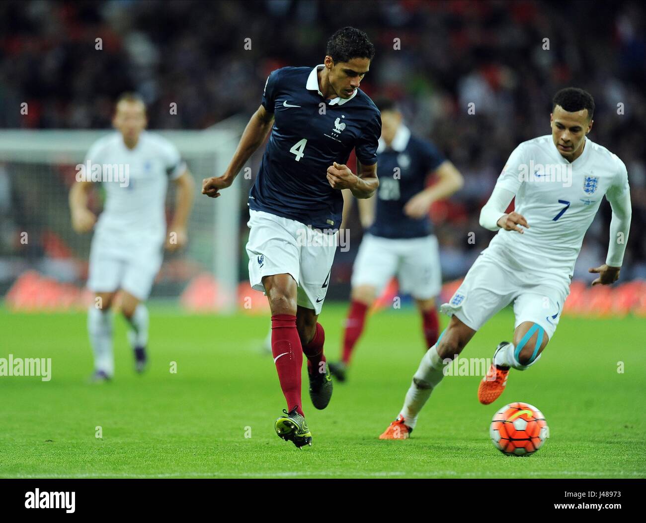 RAPHAEL VARANE OF FRANCE AND D ENGLAND V FRANCE WEMBLEY STADIUM LONDON ...