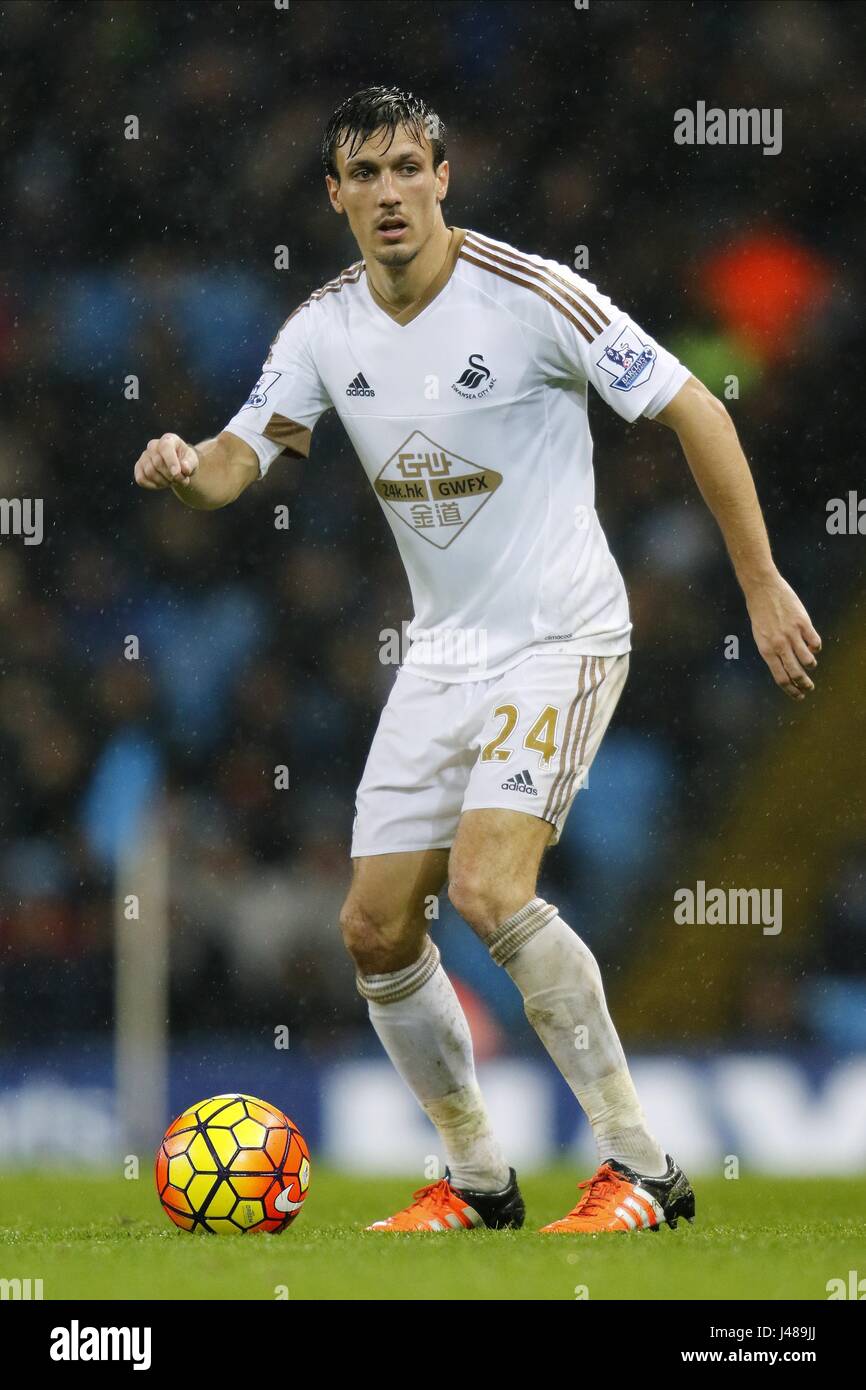 JACK CORK SWANSEA CITY FC SWANSEA CITY FC ETIHAD STADIUM MANCHESTER ...