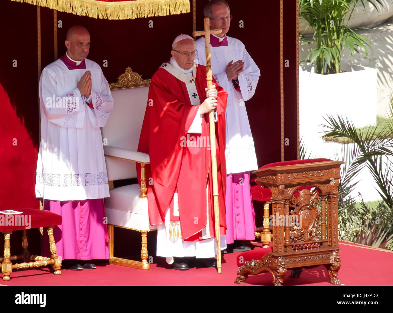 Commemoration of Palm Sunday at Vatican City, St. Peter's Square ...