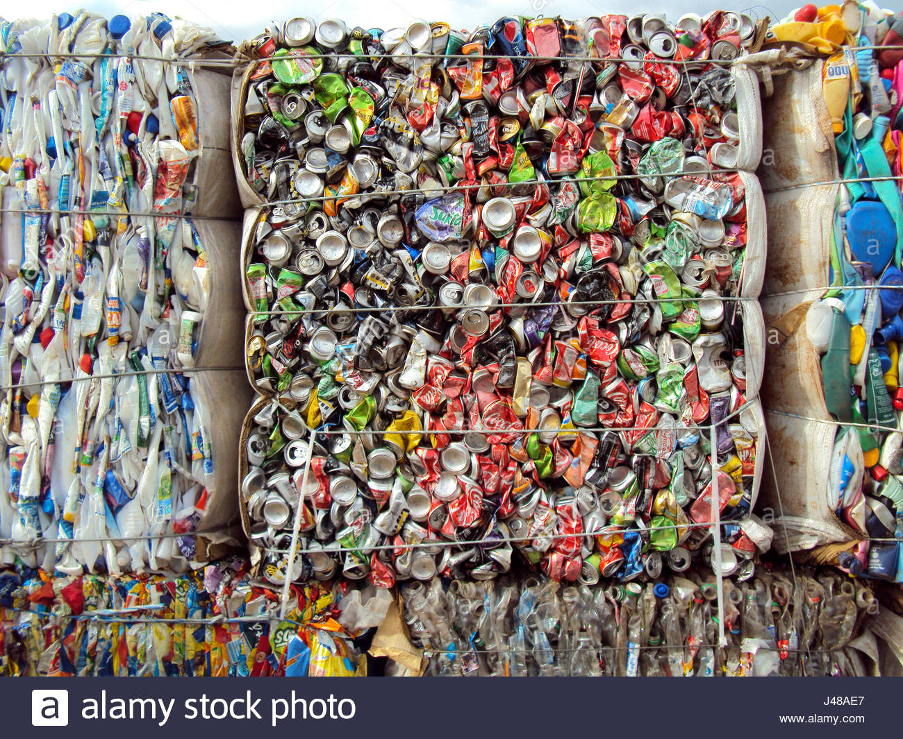 Recycling Aluminum Soda Cans Stock Photos & Recycling Aluminum Soda ...