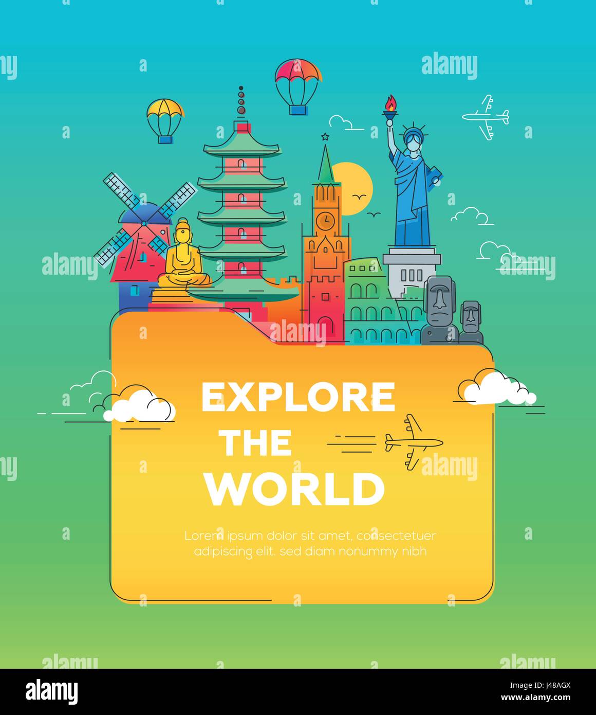 Banner famous historic landmark hi-res stock photography and images - Alamy