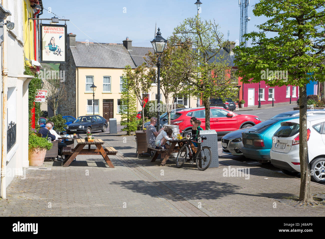 Main square, Rosscarberry (Roscarberry), County Cork, Ireland Stock ...