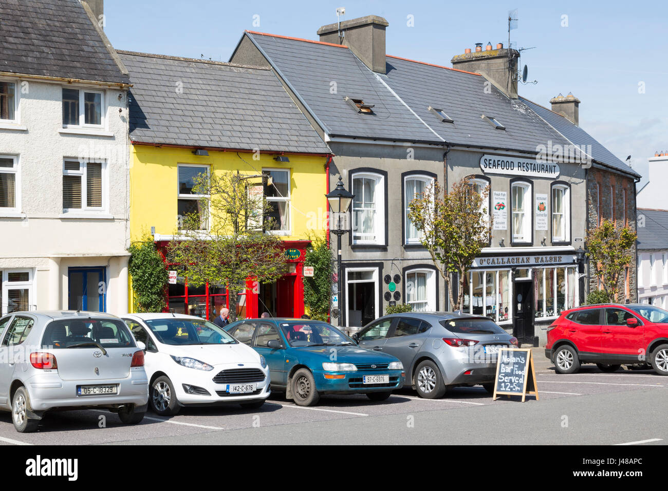 Main square, Rosscarberry (Roscarberry), County Cork, Ireland Stock ...