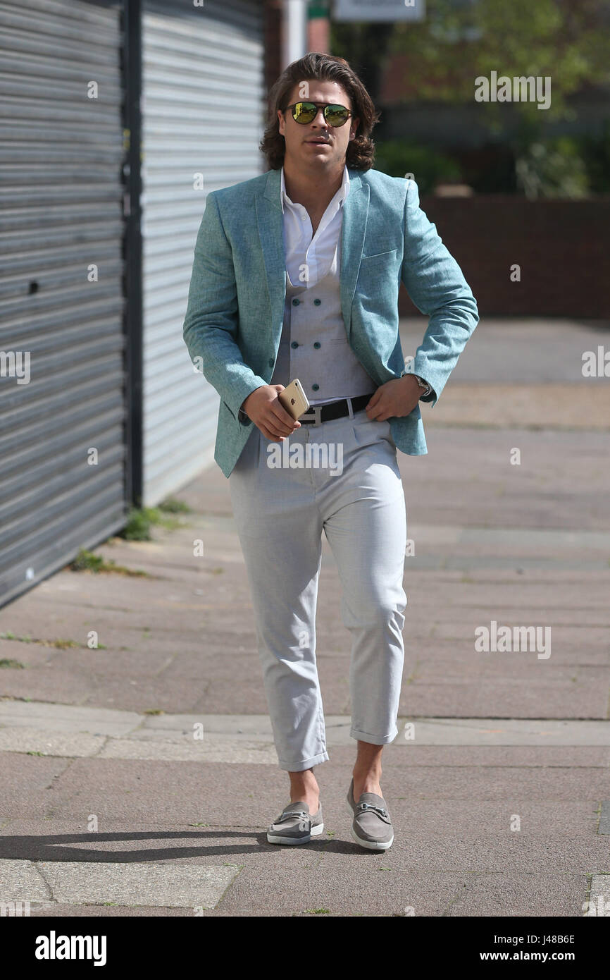 The cast of TOWIE filming for Gemma's Easter Ball Featuring: Chris ...