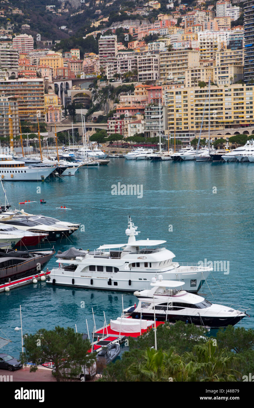 A view of Monte Carlo from Fort Antoine, Monte Carlo, Monaco Stock ...