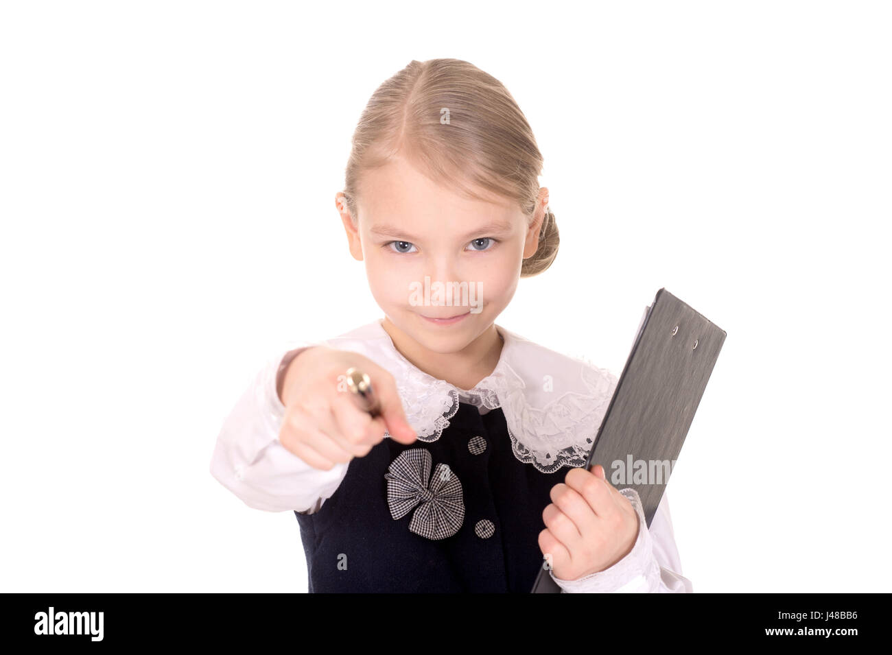 portrait of a serious girl Stock Photo - Alamy