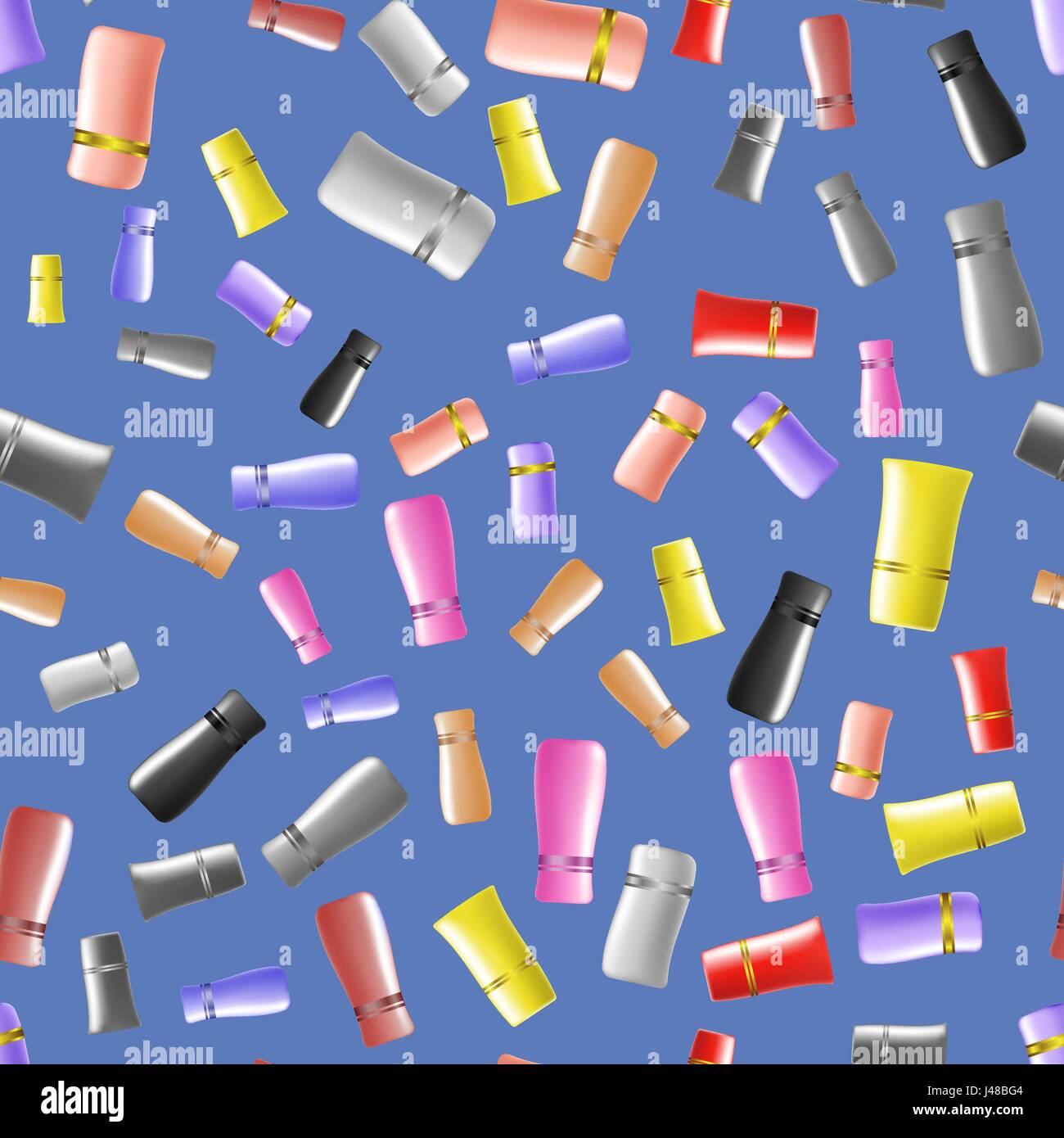 Cosmetic Colored Tubes Seamless Pattern Stock Vector Image & Art - Alamy
