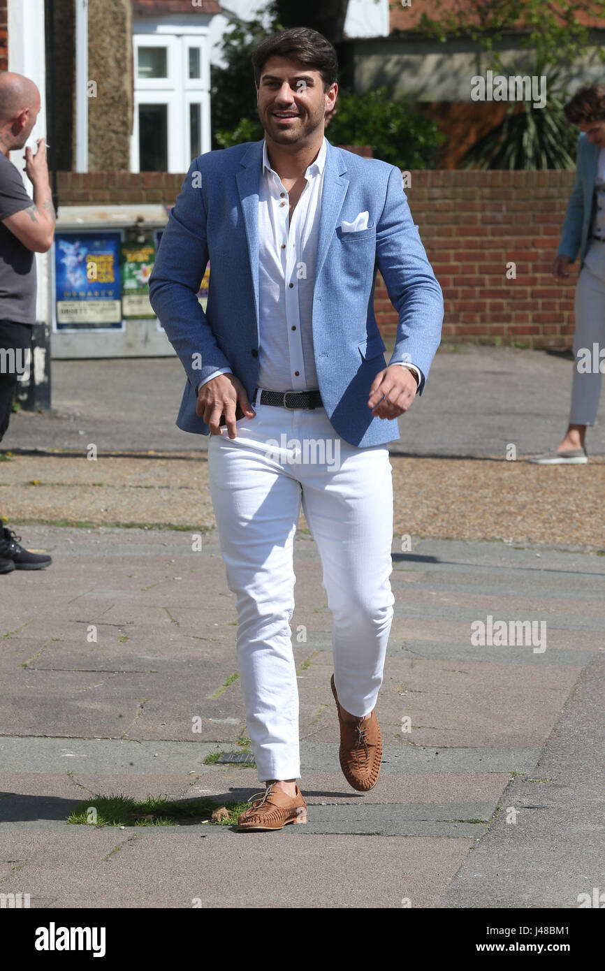 The cast of TOWIE Filming for Gemma's Easter Ball Featuring: Jon Clark ...