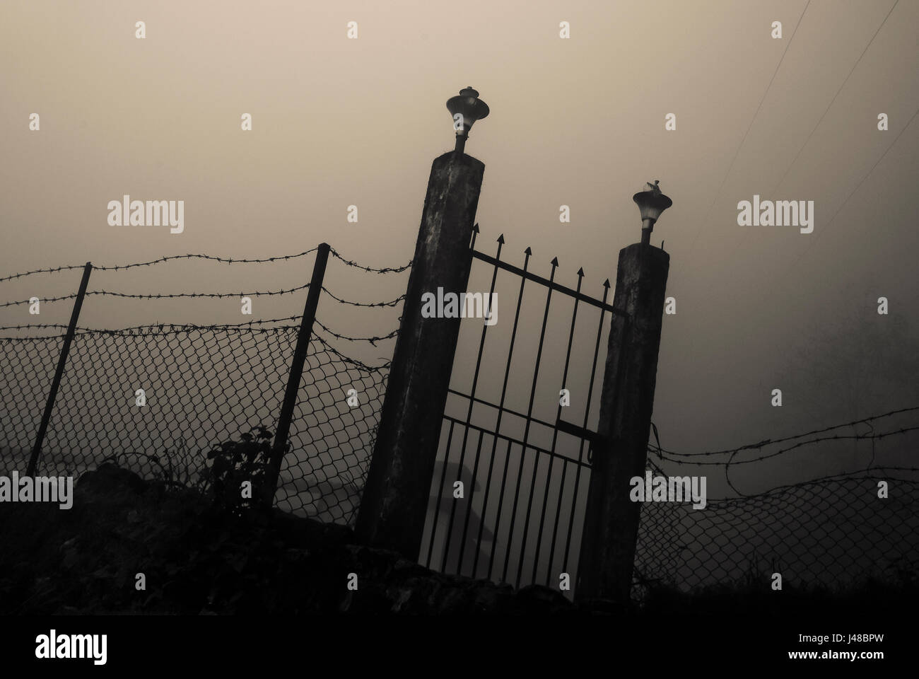 The Abandoned Gate Stock Photo - Alamy