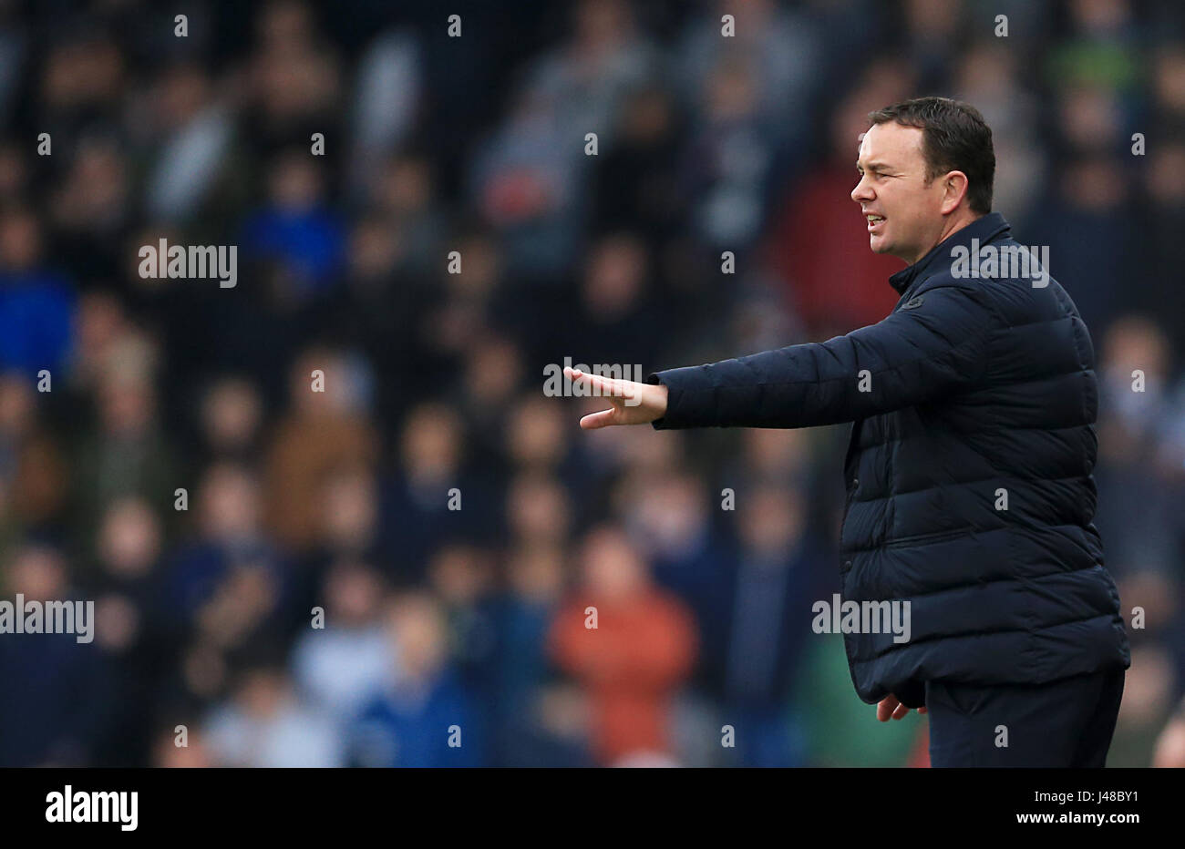 Plymouth Argyle manager Derek Adams Stock Photo - Alamy
