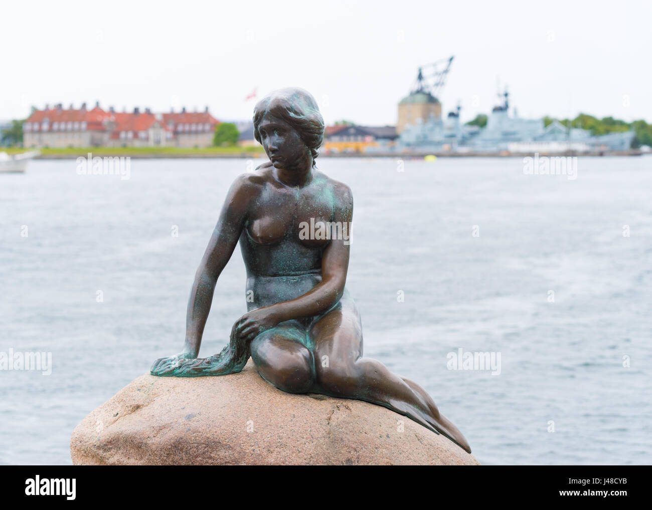 The Little Mermaid (Danish: Den lille Havfrue) is a bronze statue by Edvard Eriksen, depicting a ...